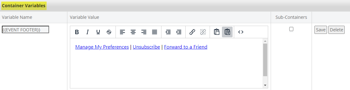 Updating your Container Structure