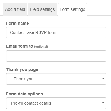 Using Forms with ContactEase and the Vuture Connector