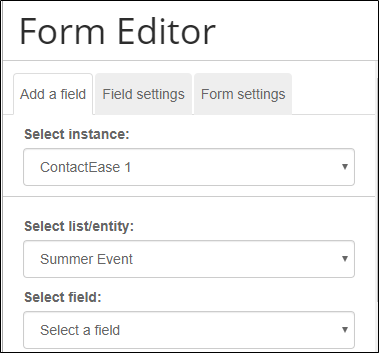 Using Forms with ContactEase and the Vuture Connector