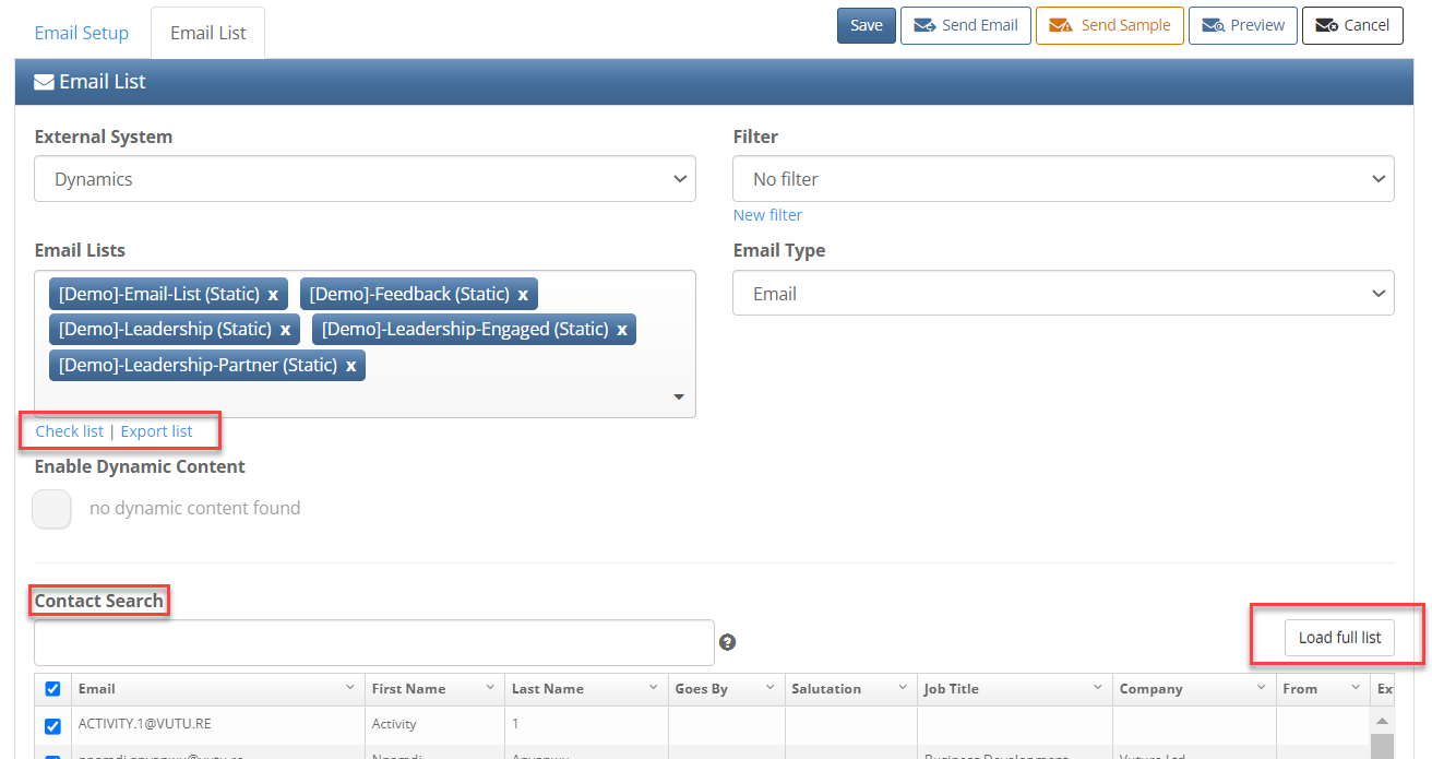 Email Send Screen v2 for Dynamics
