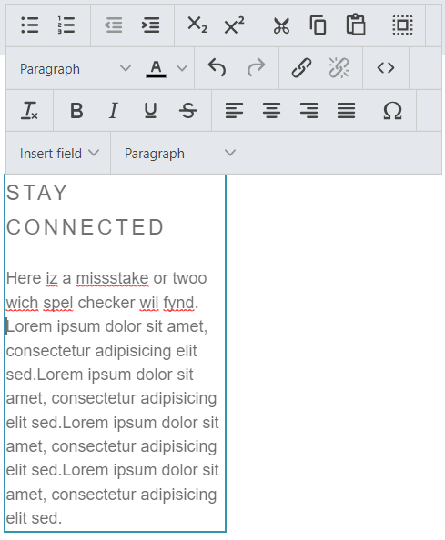 Campaign Editor Screen - New UI and Inline Editor including copying and pasting text, adding and ...