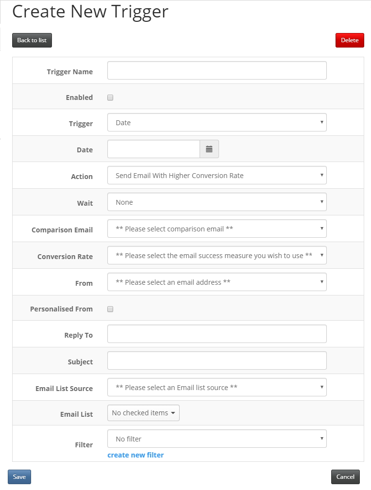 Triggers for Standalone & InterAction